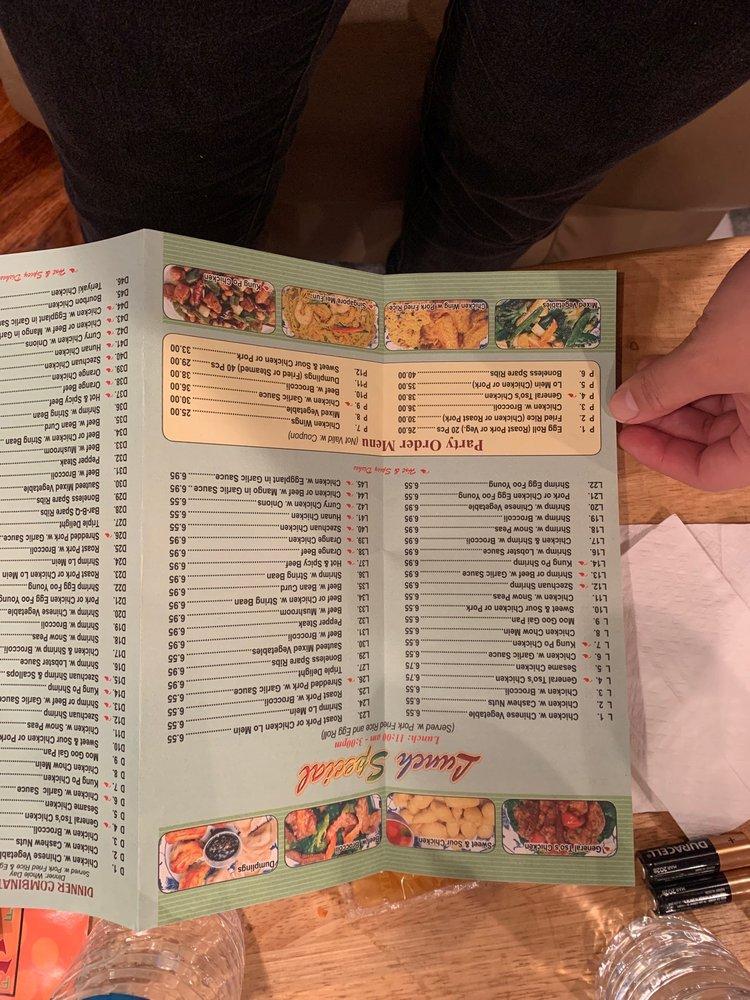 Menu at Main Moon Chinese Restaurant, Linden