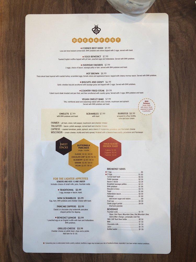 Menu at Black Honey Hashery pub & bar, De Pere