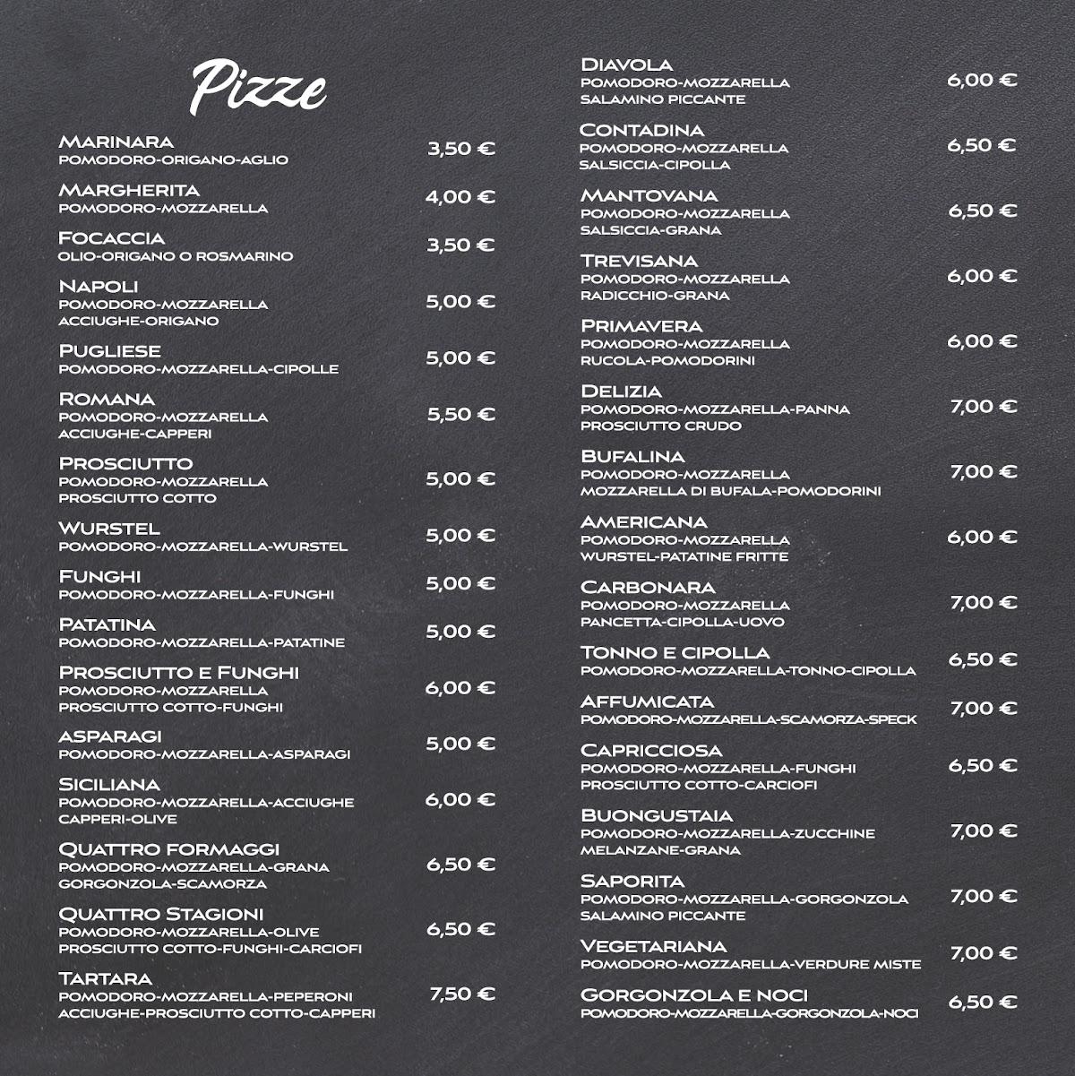 Speisekarte von La Pagoda pizza, Gambara
