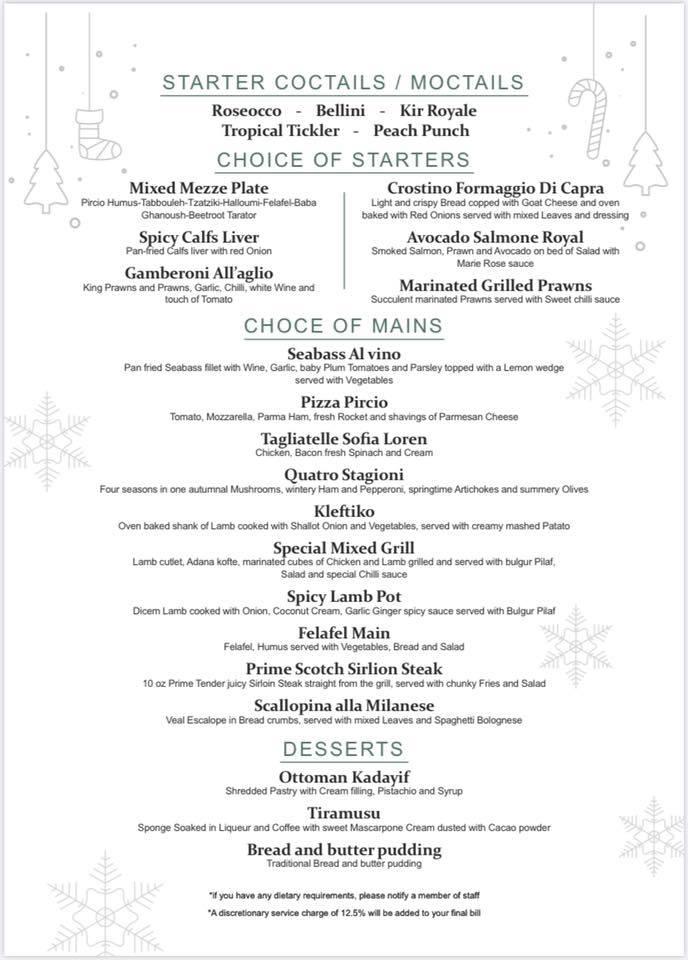 Menu at Pircio pub & bar, Bishop's Stortford