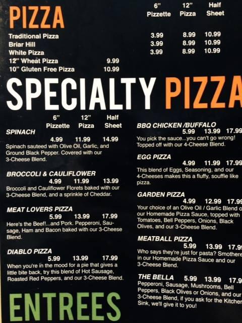 Menu at Belleria Pizza & Italian Restaurant Canfield, Canfield, 584 E ...