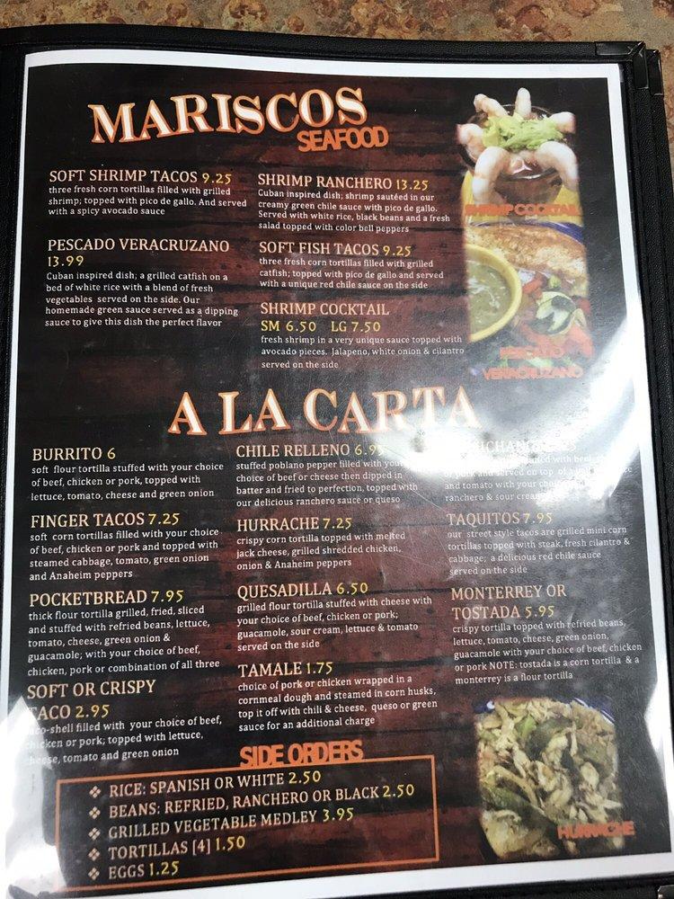 Menu at Enrique's Mexican Restaurant Inc, Ponca City
