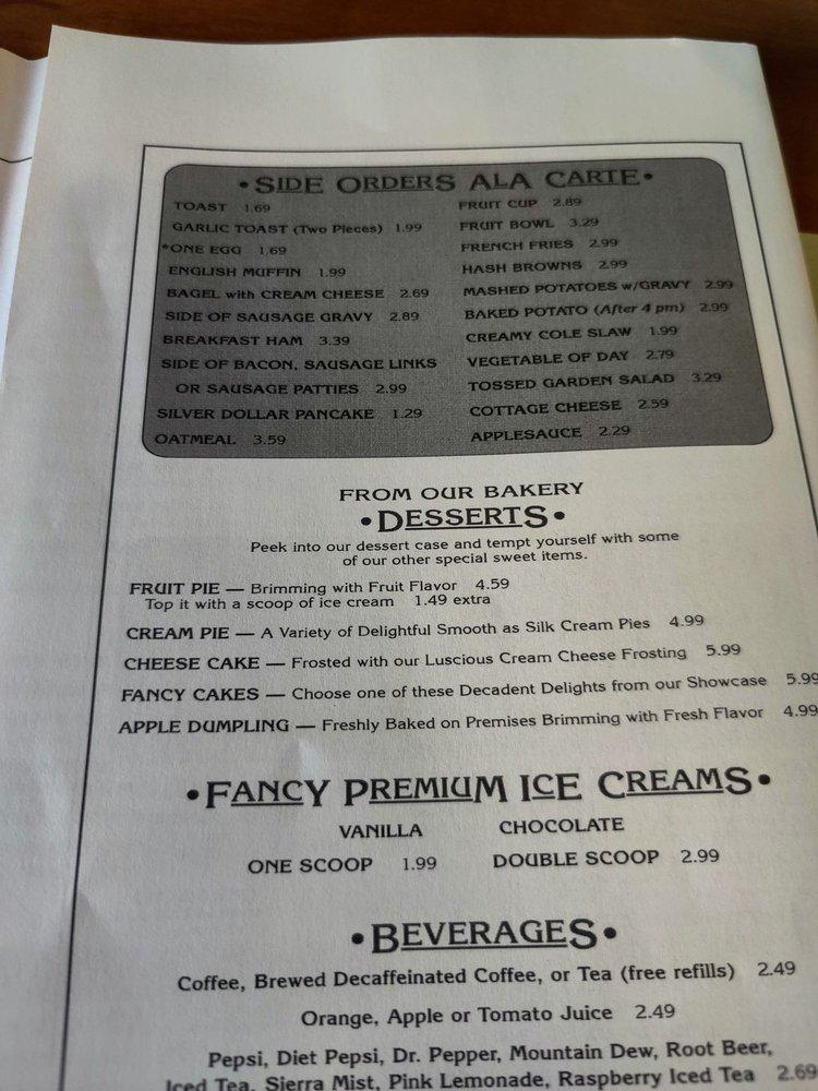 Menu at Farmer Boy Restaurant, Akron, Canton Rd