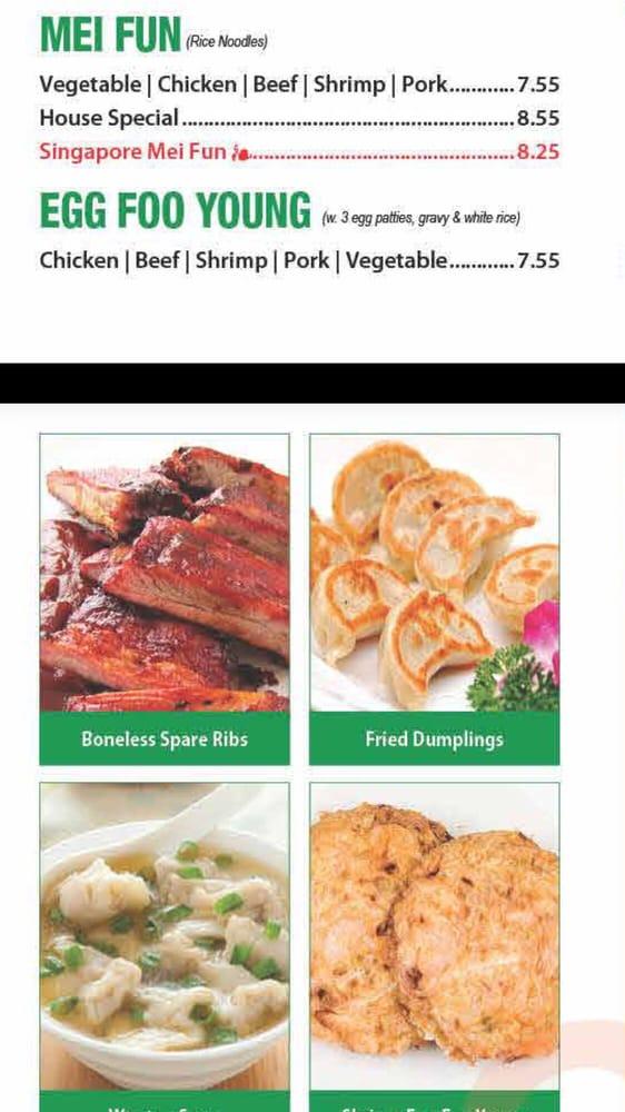 Menu at Green Tea Chinese Drive Thru restaurant, Green Bay, E Mason St