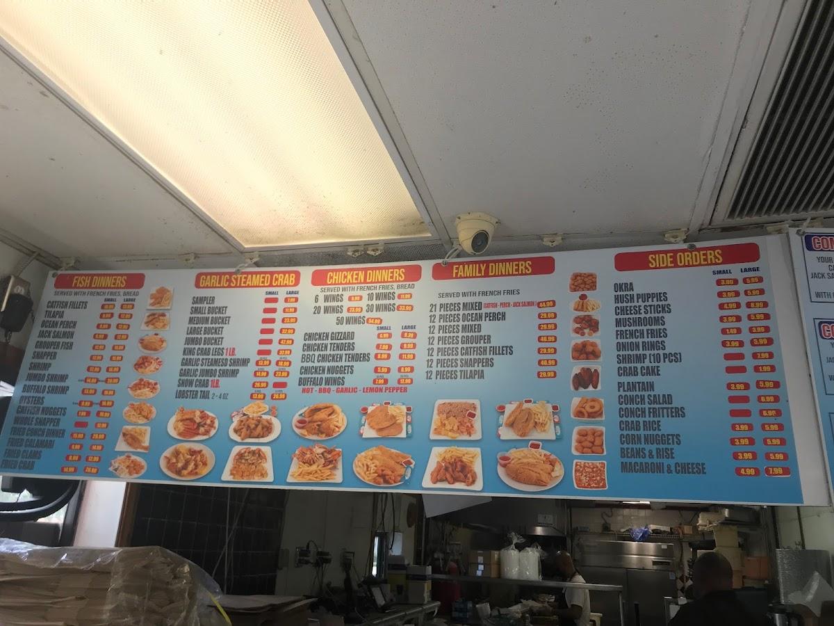 Menu at Captain Max restaurant, Miramar