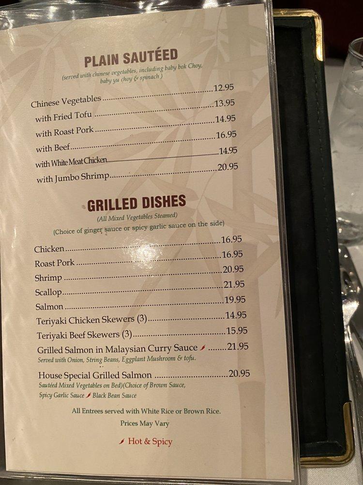 Menu at New Ling Ling Asian Cuisine Riverwalk restaurant, Warren