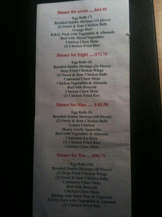 Menu at Double Happiness Restaurant, Acton