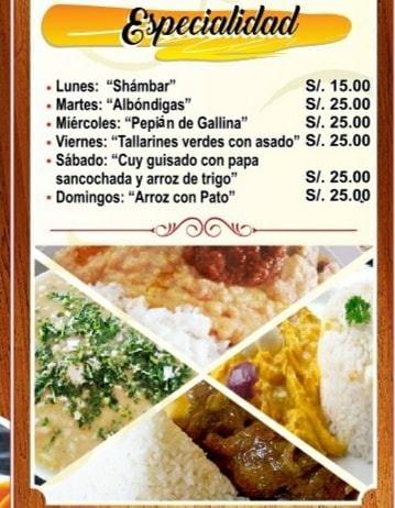 Menu at Restaurante Chelito, Trujillo
