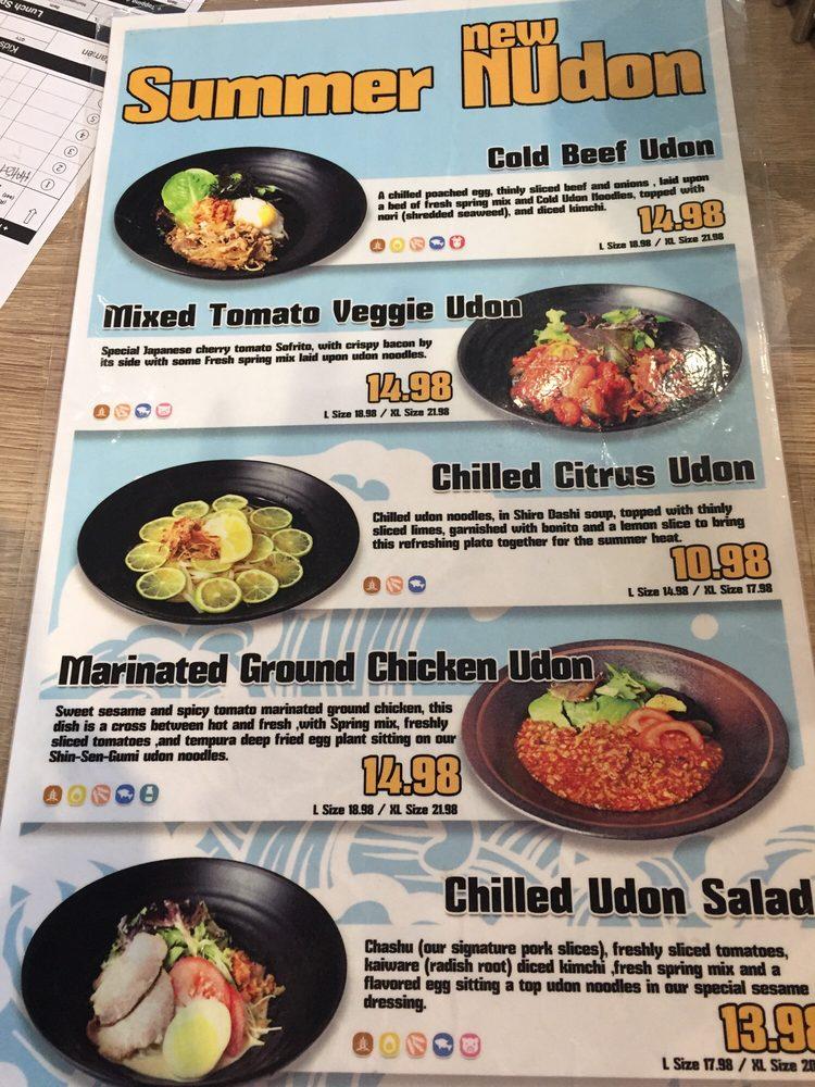 Menu at Shin-Sen-Gumi – Irvine restaurant, Irvine