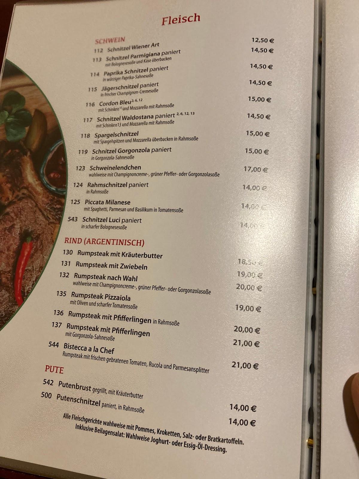 Speisekarte von Gasthaus Zum Ochsen restaurant, Gutach im Breisgau