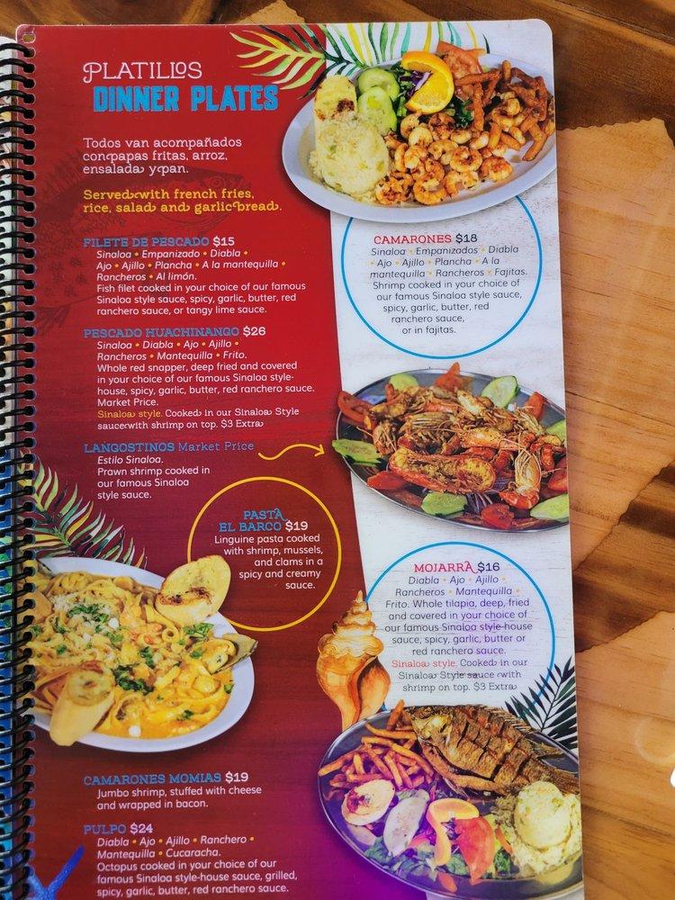 Menu at Mariscos EL BARCO (Estilo Nayarita) Sea Food, Richmond, Rigsby Rd