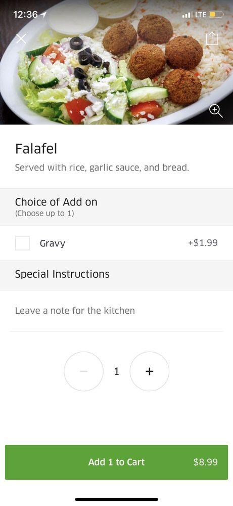 Menu at Babas Shawarma Grill restaurant, Cincinnati