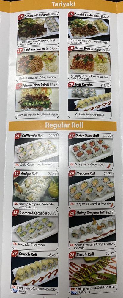 Menu at TH Teriyaki House restaurant, South Gate