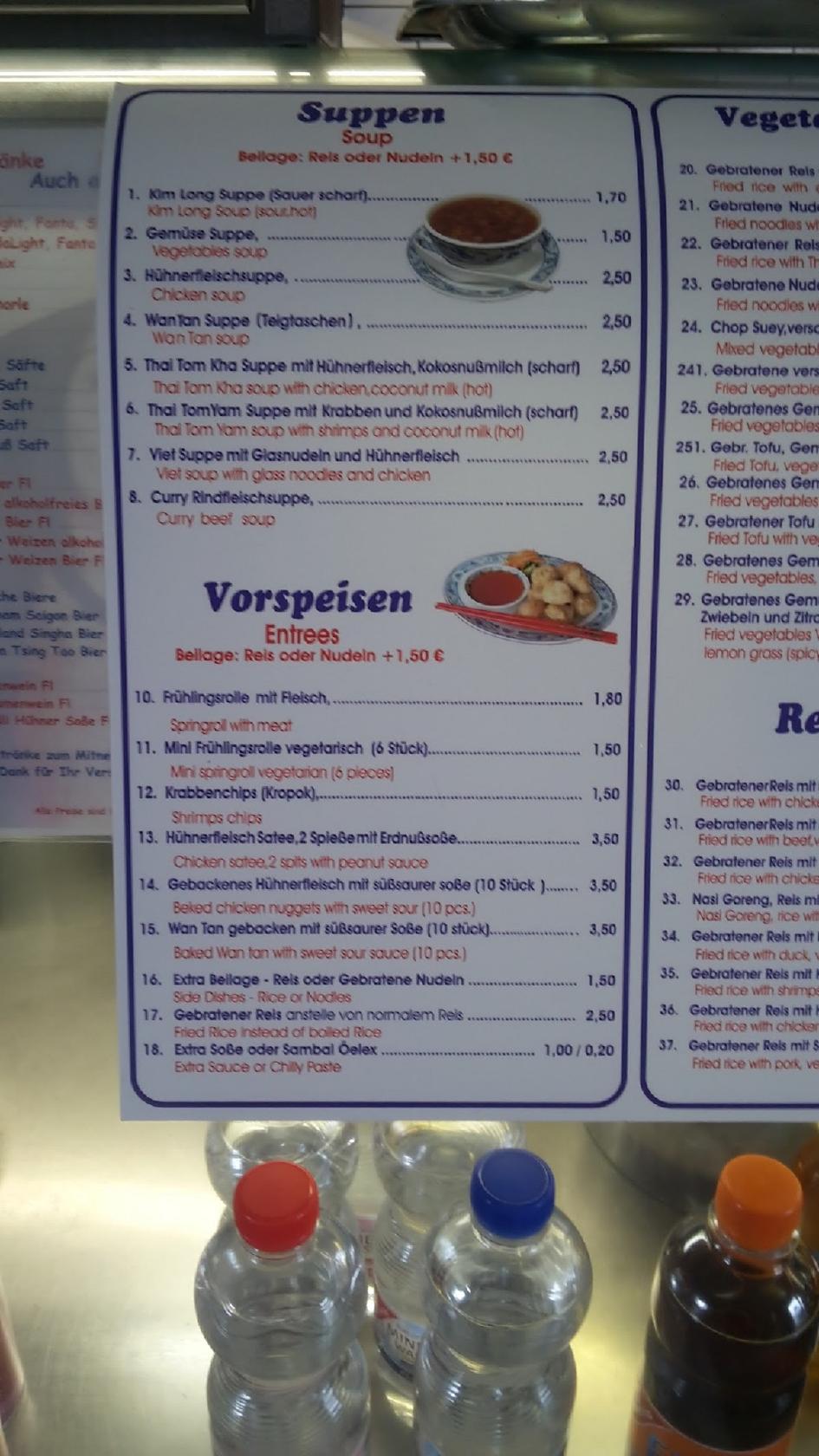 Speisekarte von Asia Imbiß Kim Long restaurant, Grünberg