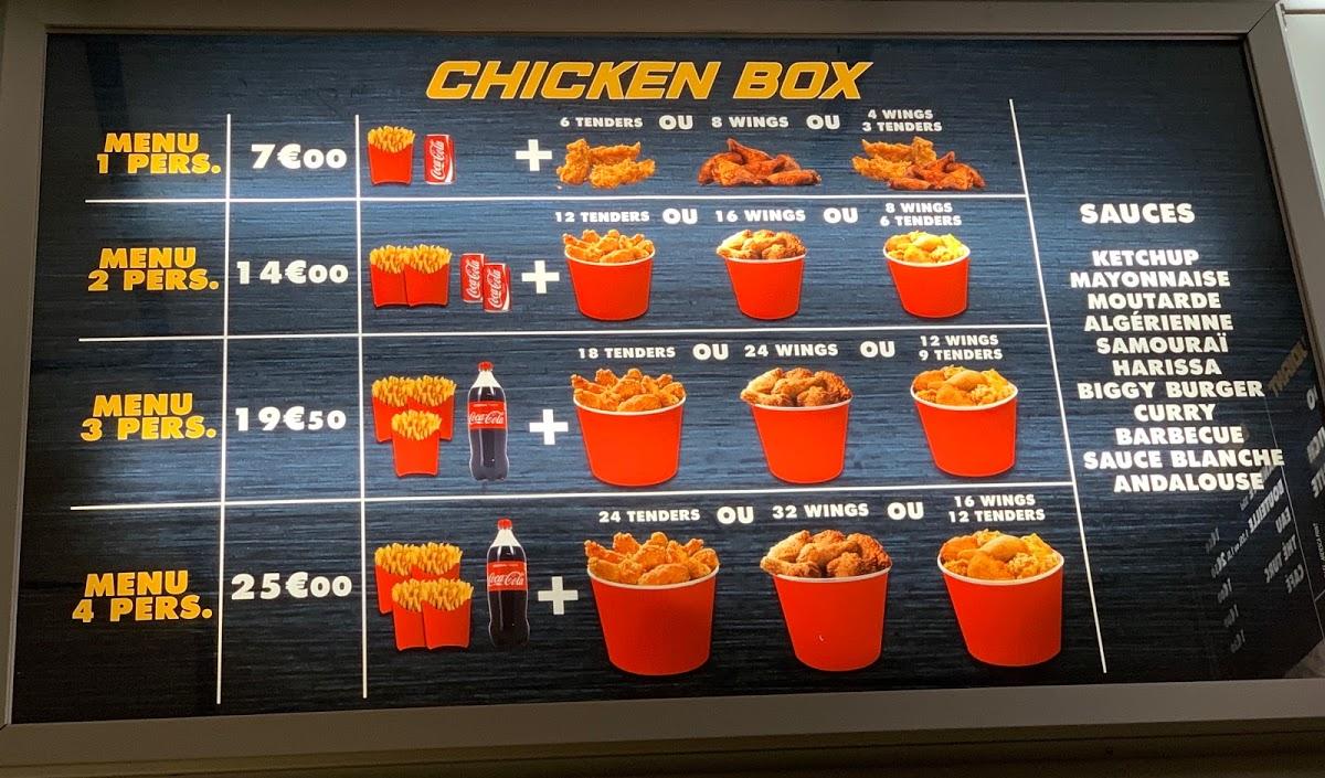 Menu at La corne d'or kebab restaurant, Aubenas
