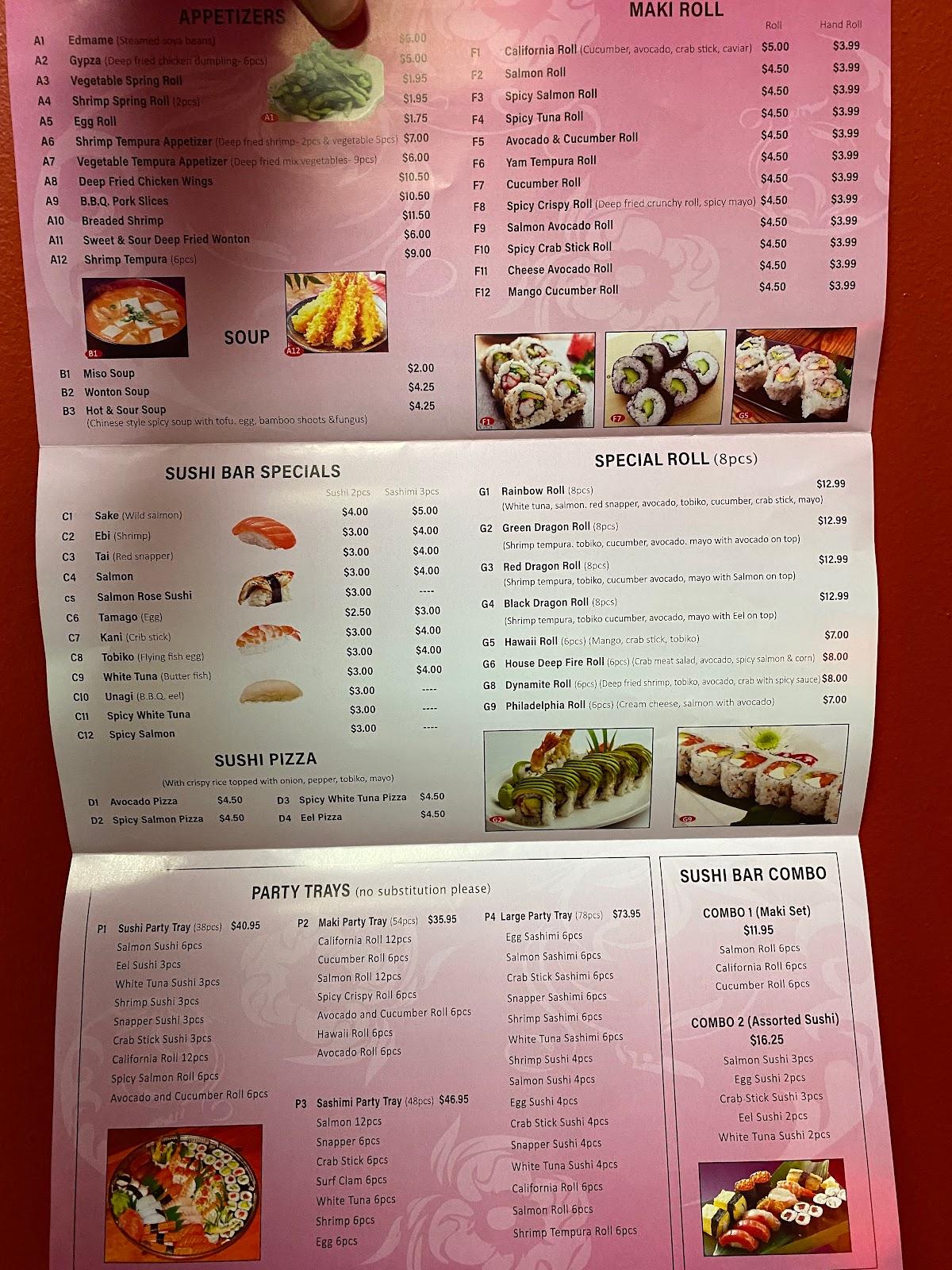Menu at M.C. Asian Kitchen restaurant, Uxbridge