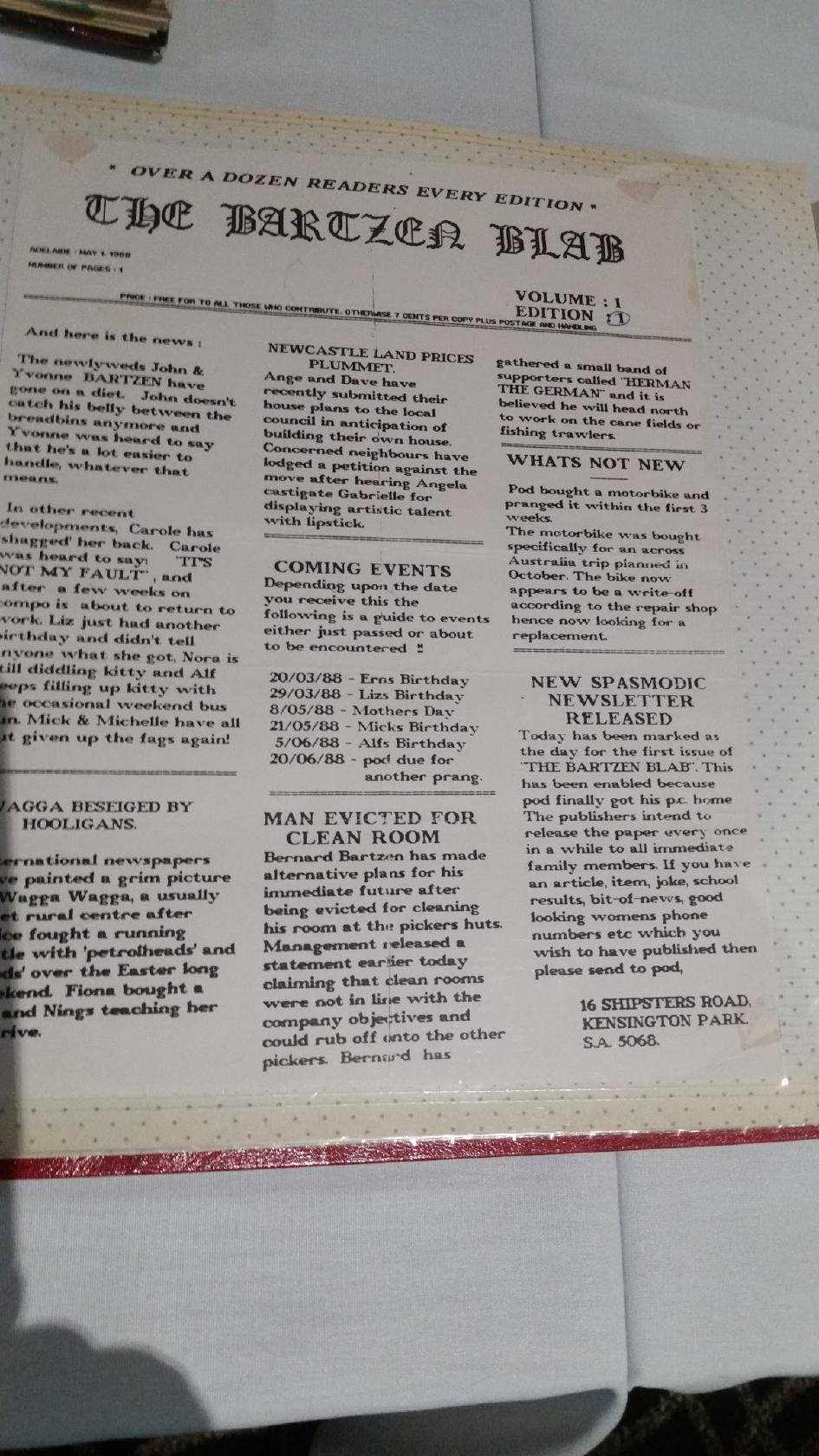 Menu at Peking City fast food, Shepparton