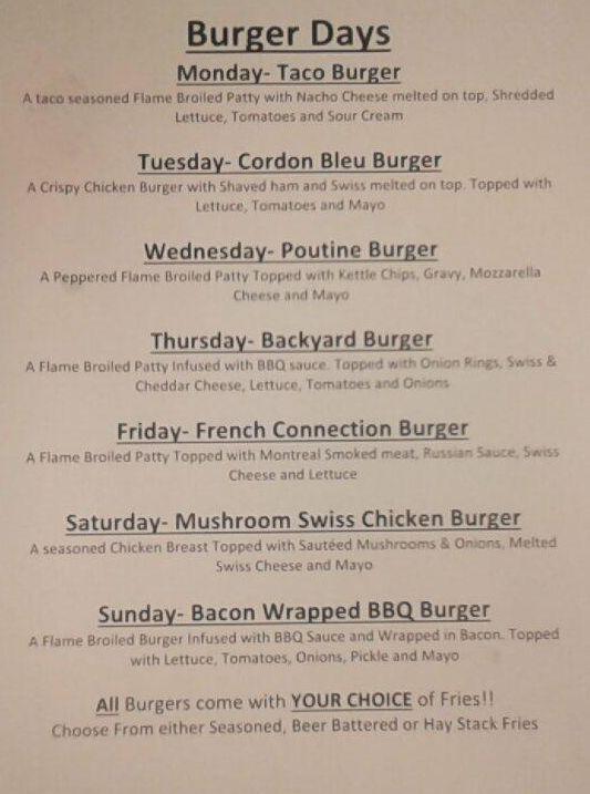 Menu at Rusty's Grille & Lounge pub & bar, Lloydminster