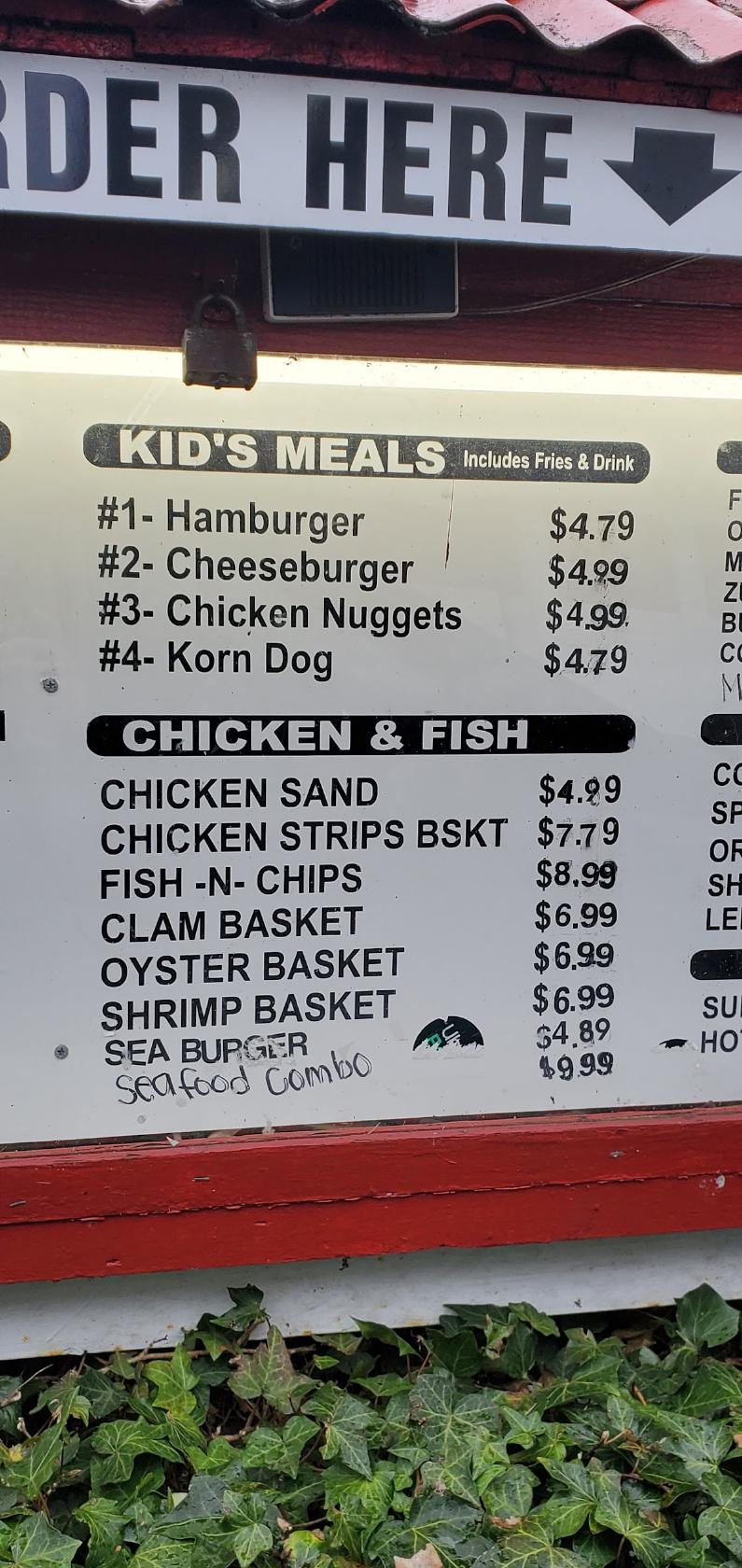 Menu at Burger Ranch fast food, Tacoma, 820 S 38th St