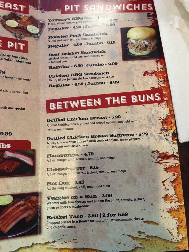 Menu at Checkered Pig BBQ & Ribs, Martinsville