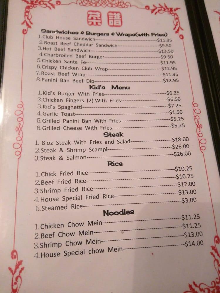Menu at Lucky 15 Restaurant, Lac la Biche