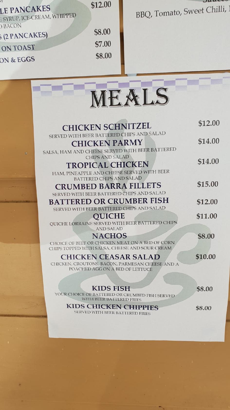 Menu at B.L.D Tuckerbox cafe, Miriam Vale, 7/27 Blomfield St