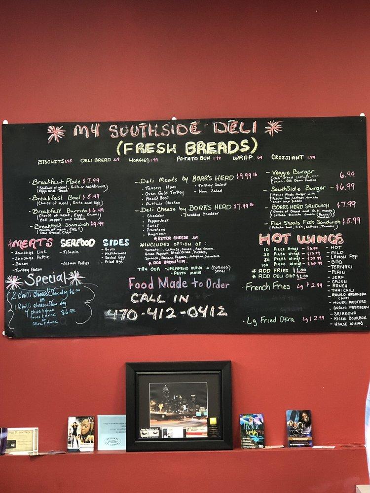 Menu at My Southside Deli pub & bar, Union City