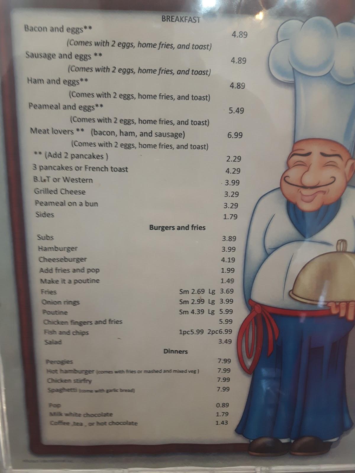 Menu at A1 BBQ, Hamilton
