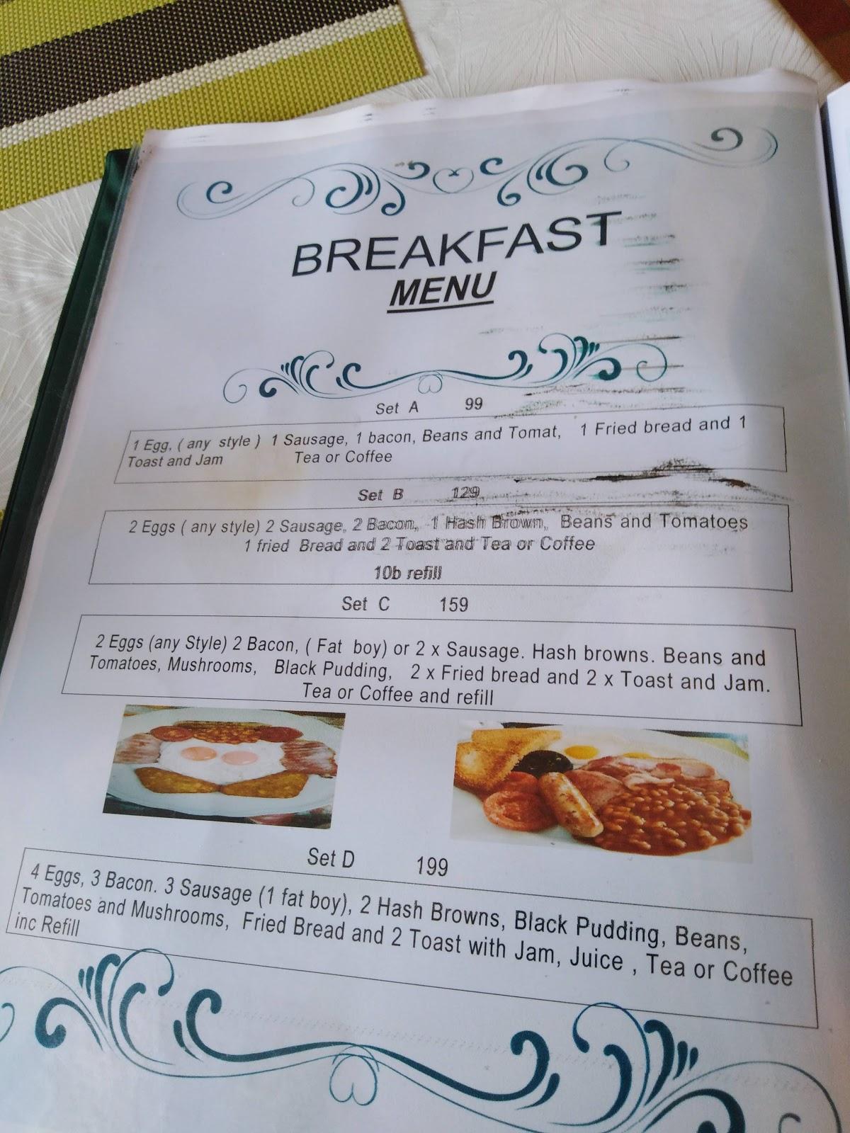 Menu at Hell's Kitchen pub & bar, Pattaya City, Noen Plubwan Rd
