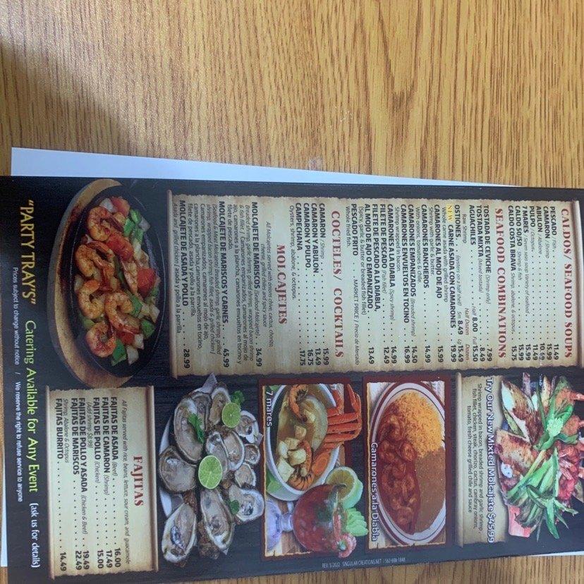 Menu at El Taco De Mexico restaurant, Simi Valley