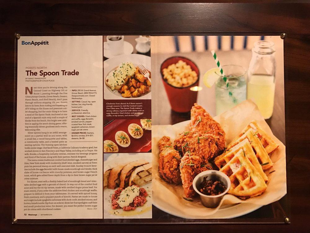 Menu at The Spoon Trade pub & bar, Grover Beach