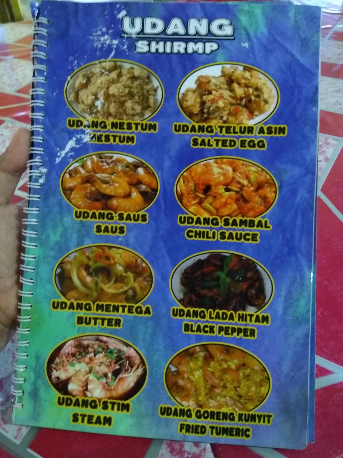 Меню ресторана RM Seafood Jawa Melayu 2, Батам