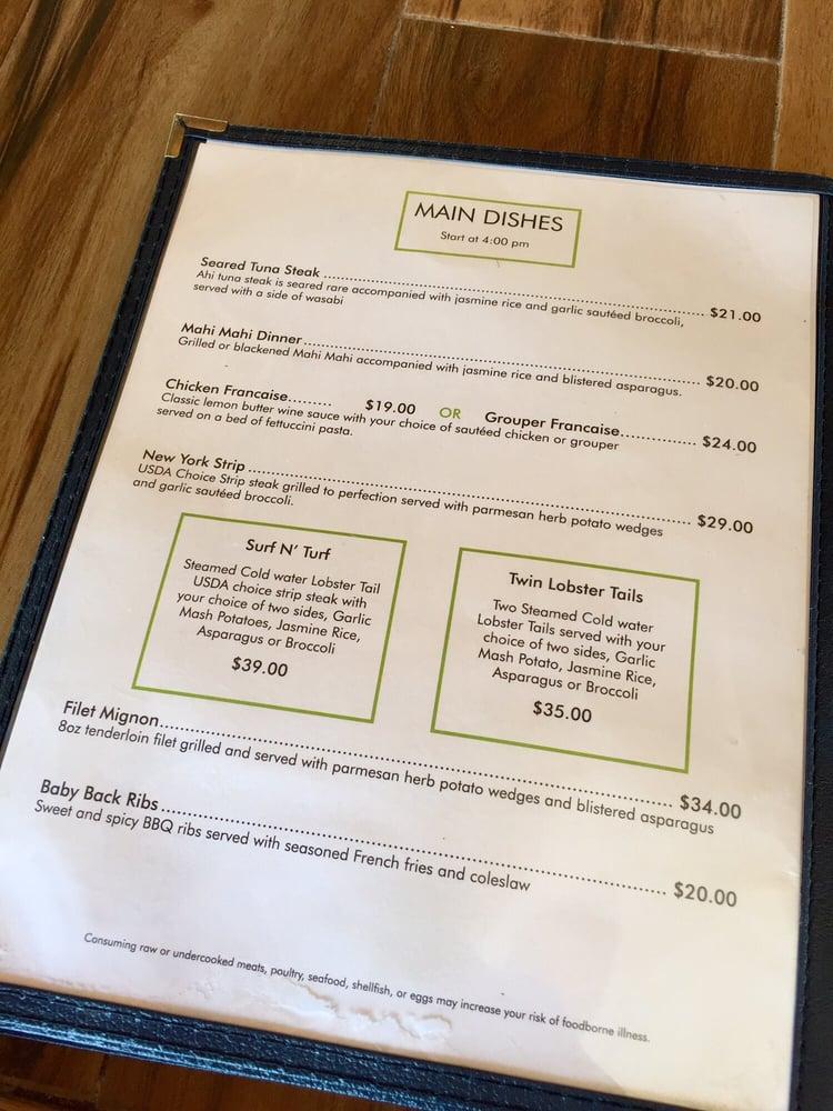 Menu at Bamboo Beach Tiki Bar & Cafe, Fort Lauderdale