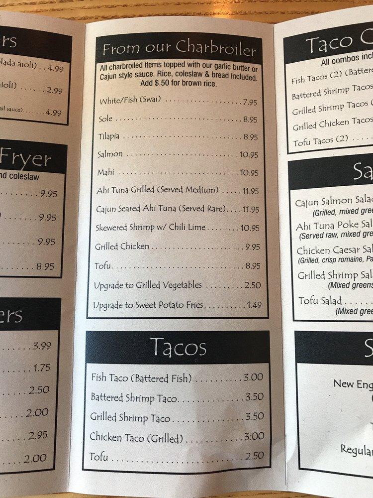 Menu at DEEP SEA FISH GRILL restaurant, Norco