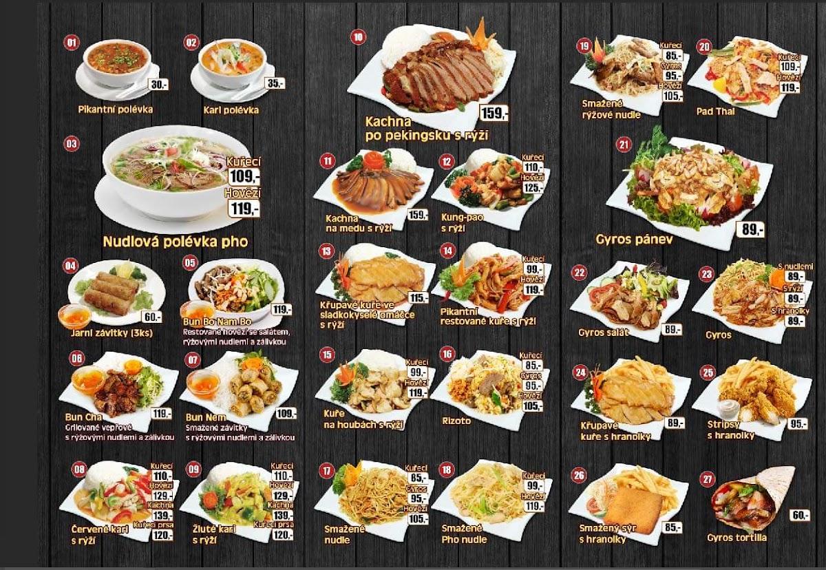 Carta del restaurante Bistro GAO NON, Velvary