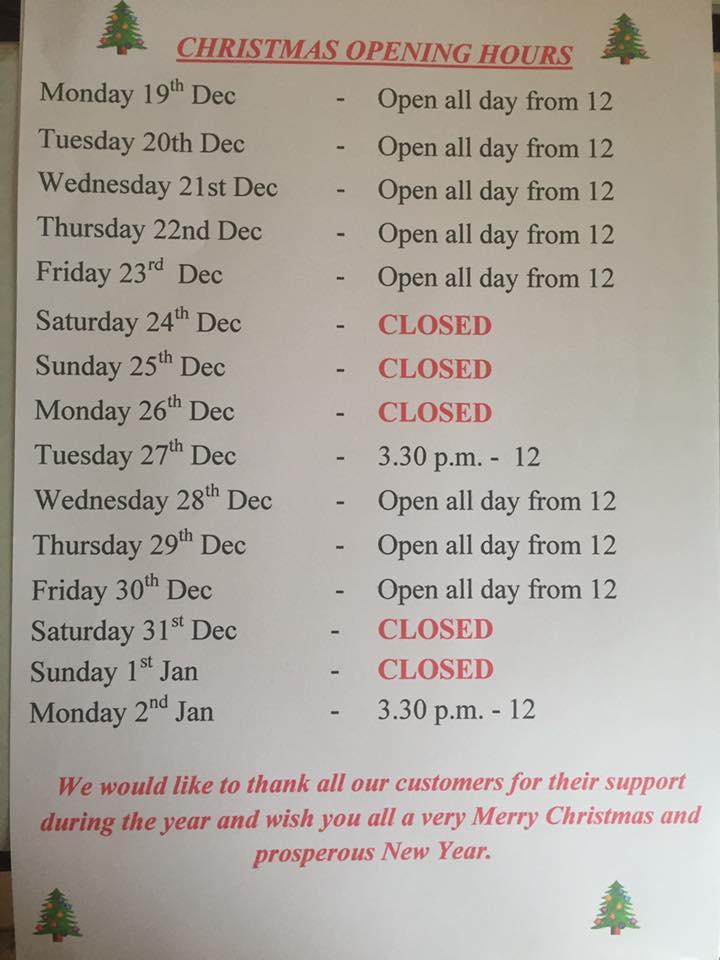 Menu at The Golden Grill restaurant, Portlaoise