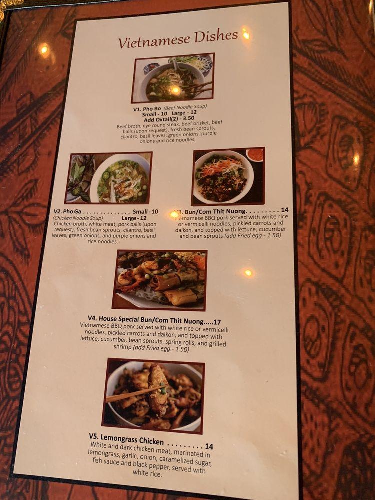 Menu at Mai Phi Authentic Asian Cuisine restaurant, Southern Pines