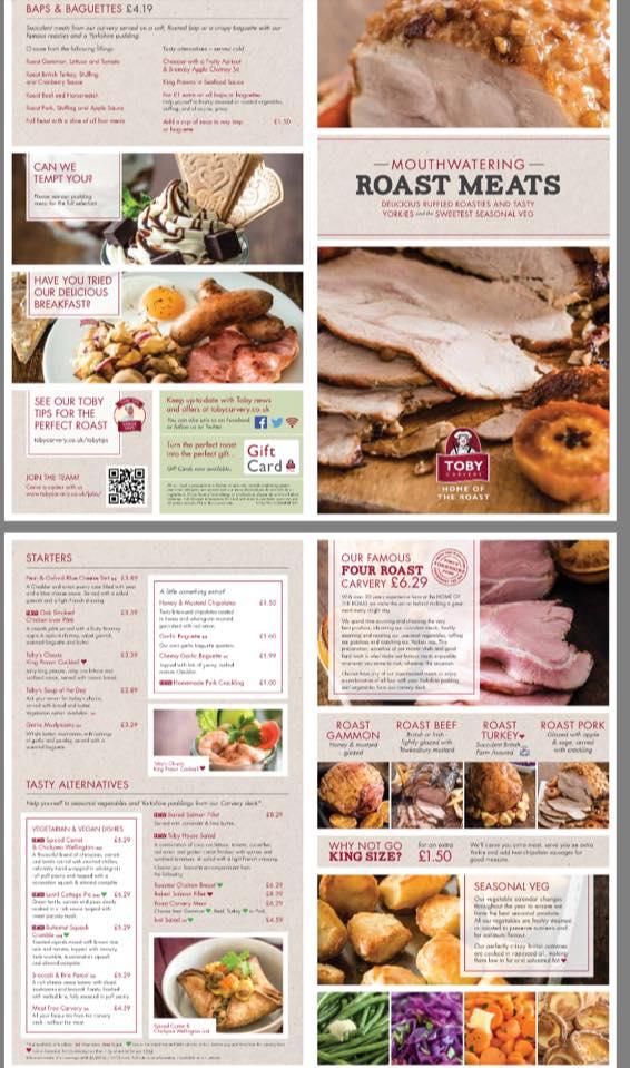 Menu at Miller & Carter Heaton Chapel steakhouse, Stockport, 271 ...
