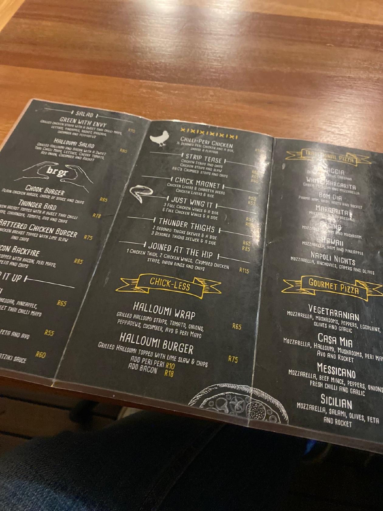 Menu at Bird & Co Umhlanga restaurant, Durban, Shop 14a
