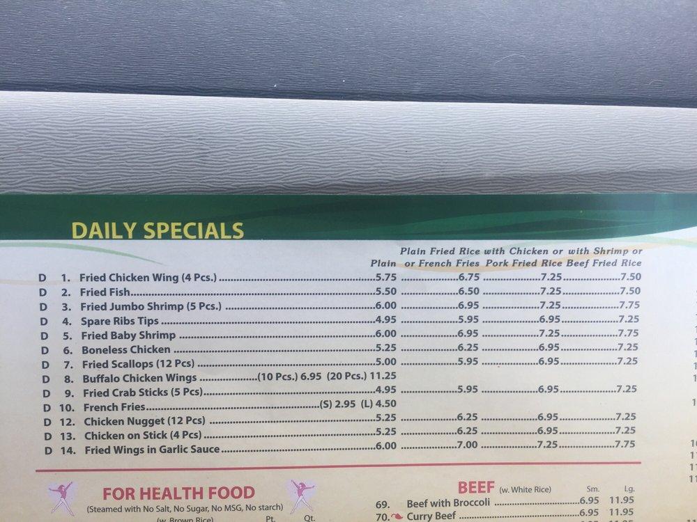 Menu at Happy Fortune restaurant, Dover, Forrest Ave # 112