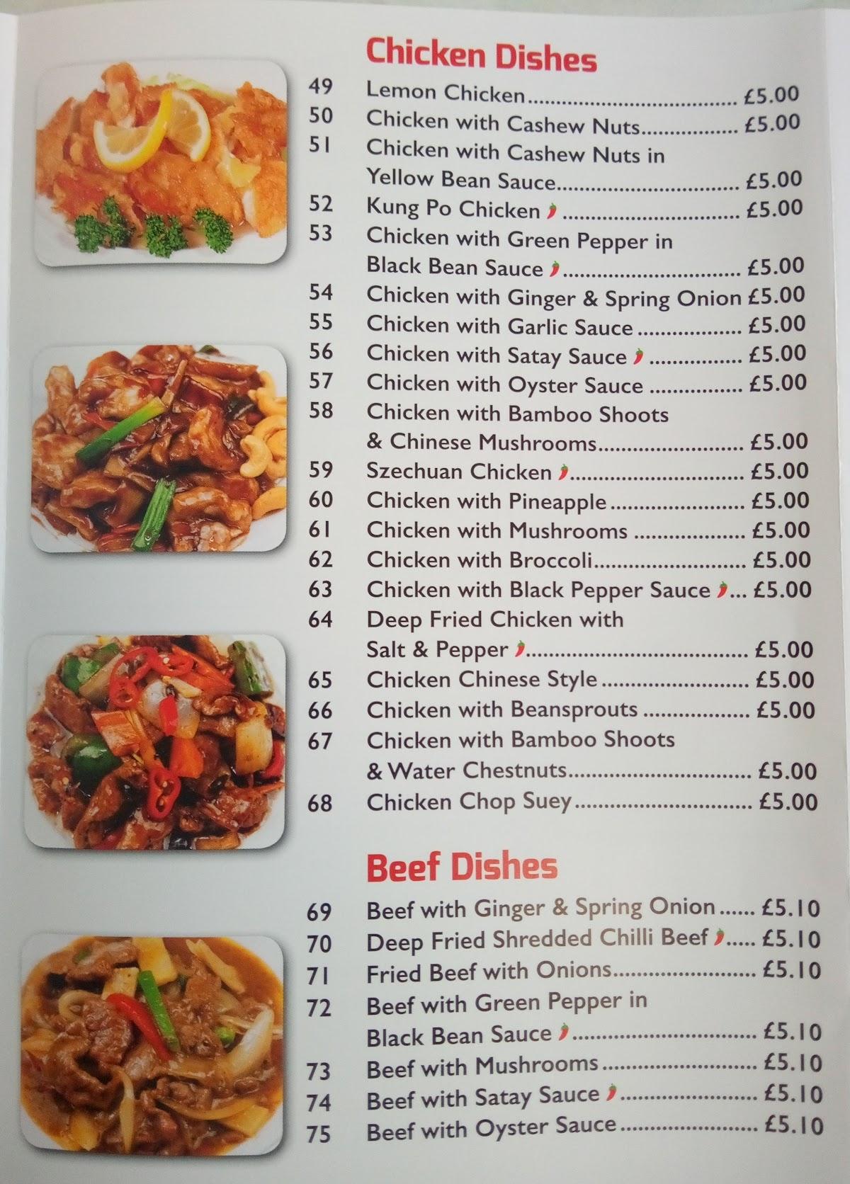 Menu at Sammy's Chinese Takeaway fast food, Swindon, 27 Swindon St