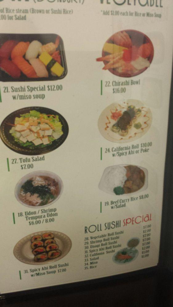 Menu at Ahi and Vegetable - Kapalama restaurant, Honolulu, Dillingham Blvd