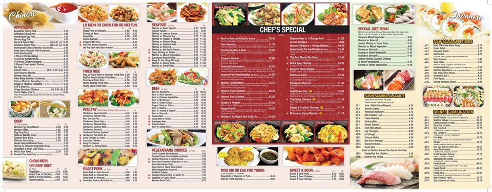 Carta del restaurante Wasabi N Wok, South Bound Brook