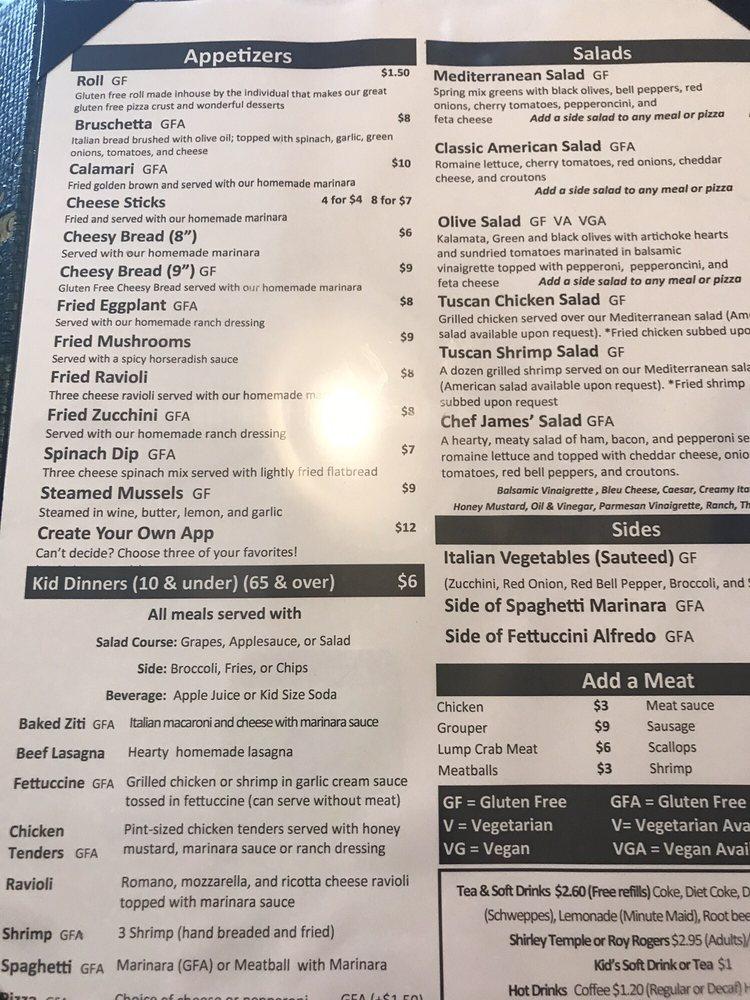 Menu at La Trattoria: A Classic Italian Kitchen restaurant, Carrollton ...