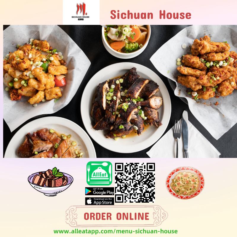 Menu at Sichuan House restaurant, Glasgow