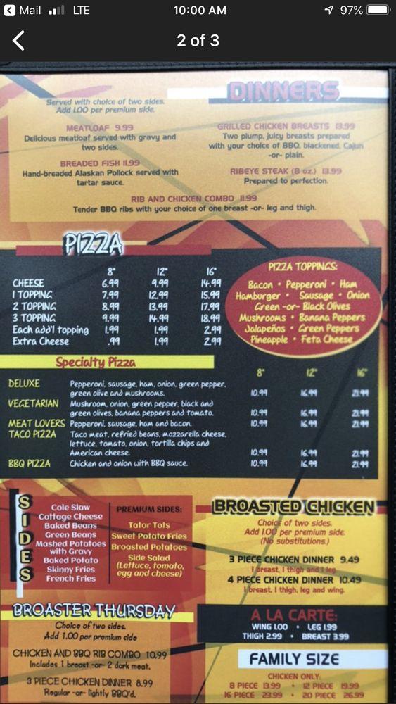 Menu at Brewskies Bar & Grill, Angola