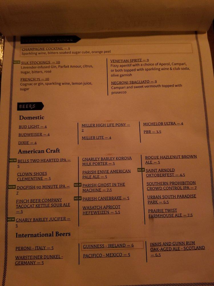 Menu at Hayride Scandal pub & bar, Baton Rouge, Corporate Blvd Suite B