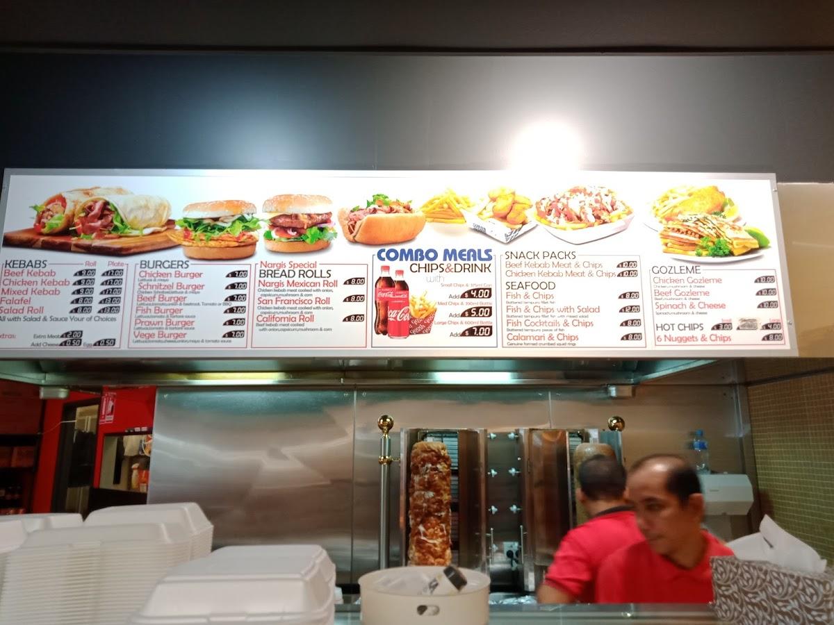 Menu at Nargis Indian and Kebab restaurant, Warabrook