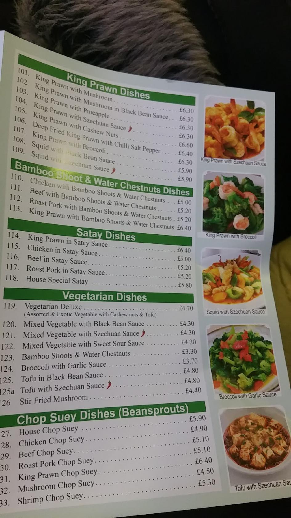 Menu at Jade Garden fast food, North Walsham