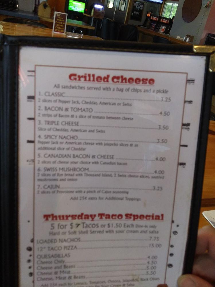Menu at Penny Bar, Wind Lake